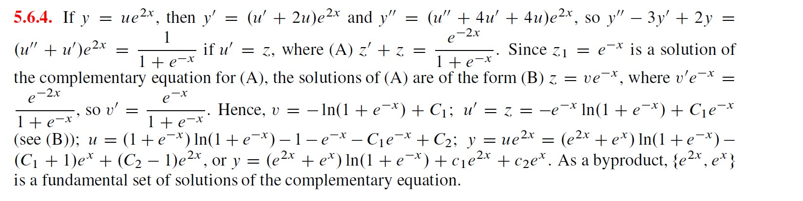Solved Worked out like this but y1=x^2 and complimentary | Chegg.com