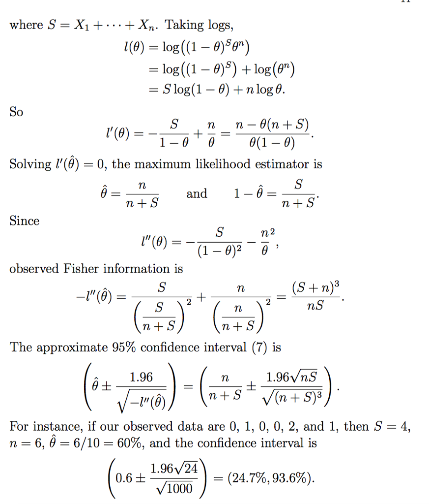 Solved Example 5. Our first example concerns the geometric | Chegg.com