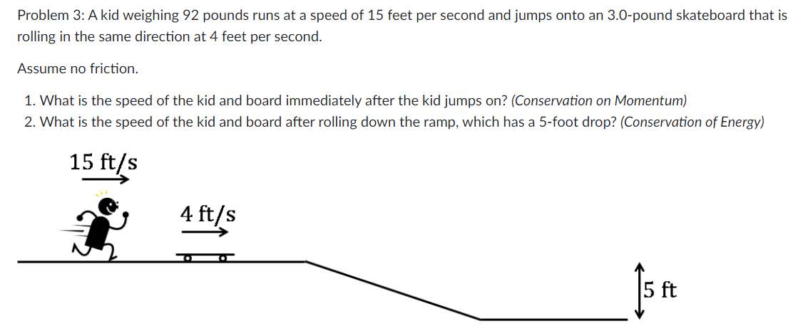Solved Use Conservation of Momentum for question 1Use | Chegg.com