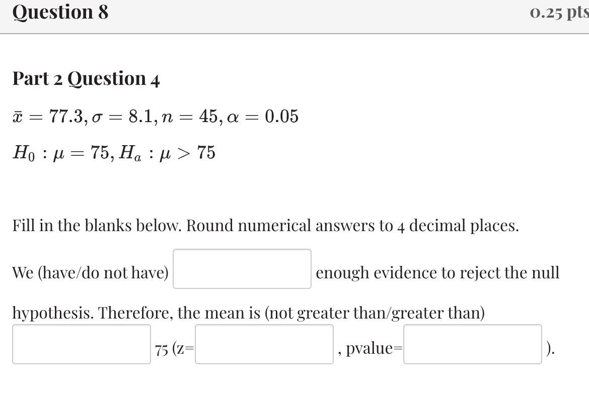 Solved Question 8Part 2 ﻿Question | Chegg.com