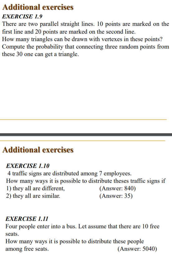 Solved Additional exercises EXERCISE 1.9 There are two | Chegg.com