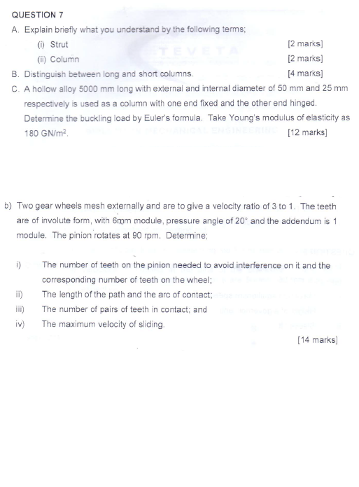 Solved QUESTION 7 A. Explain briefly what you understand by | Chegg.com