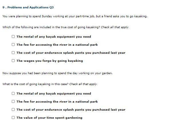 Solved 9. Problems and Applications Q3 You were planning to | Chegg.com