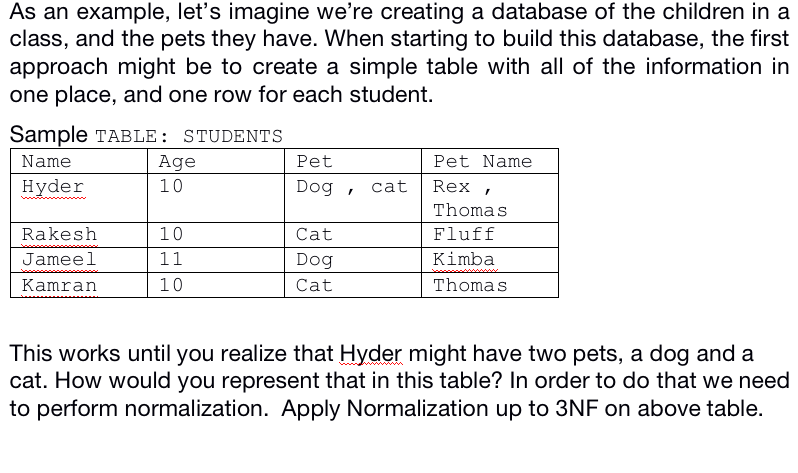Solved As an example, let's imagine we're creating a | Chegg.com