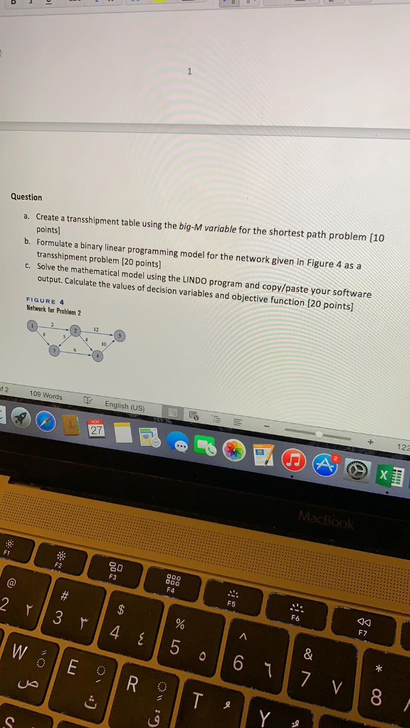Solved Question Create a transshipment table using the big-M | Chegg.com