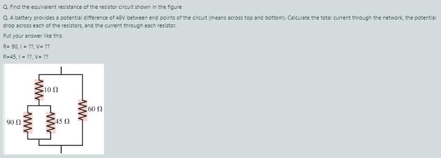 Solved Q. Find the equivalent resistance of the resistor | Chegg.com