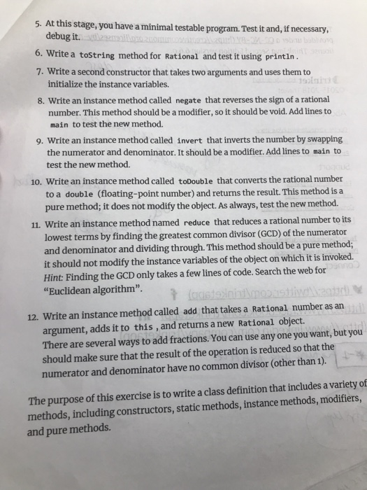Solved Exercise 5 A Rational Number Is A Number That Can Be Chegg