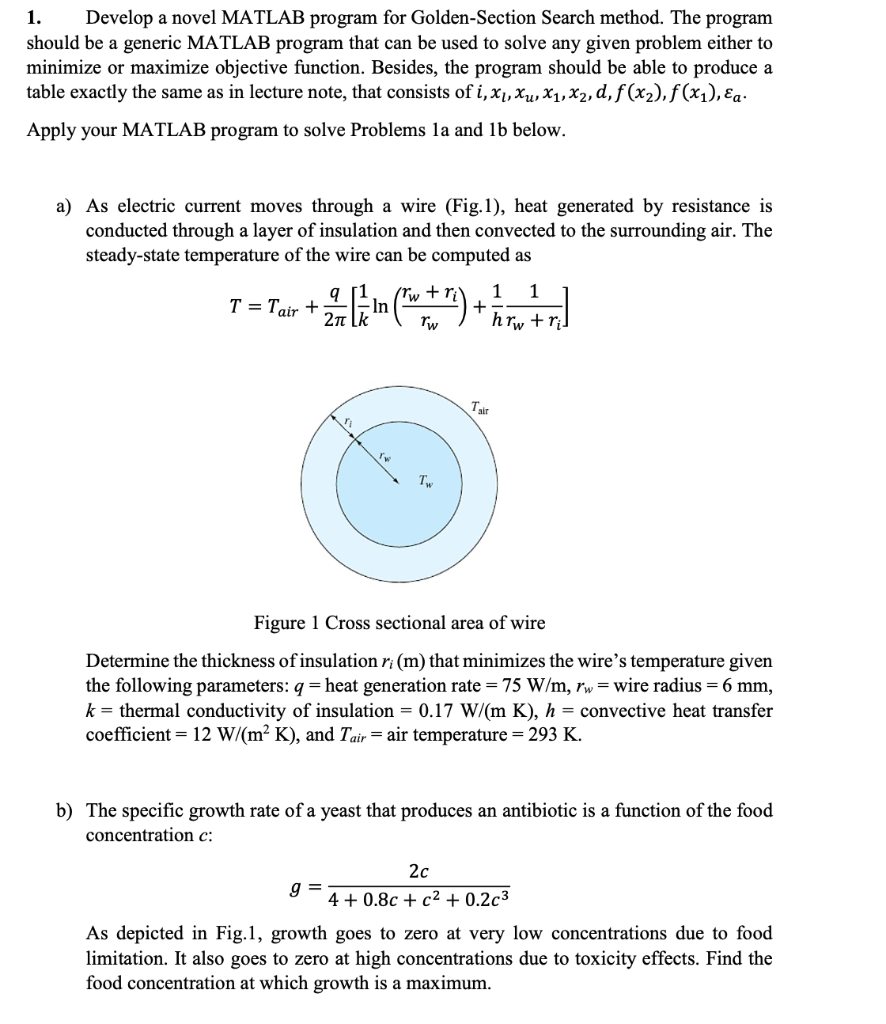 1 Develop A Novel Matlab Program For Golden Section