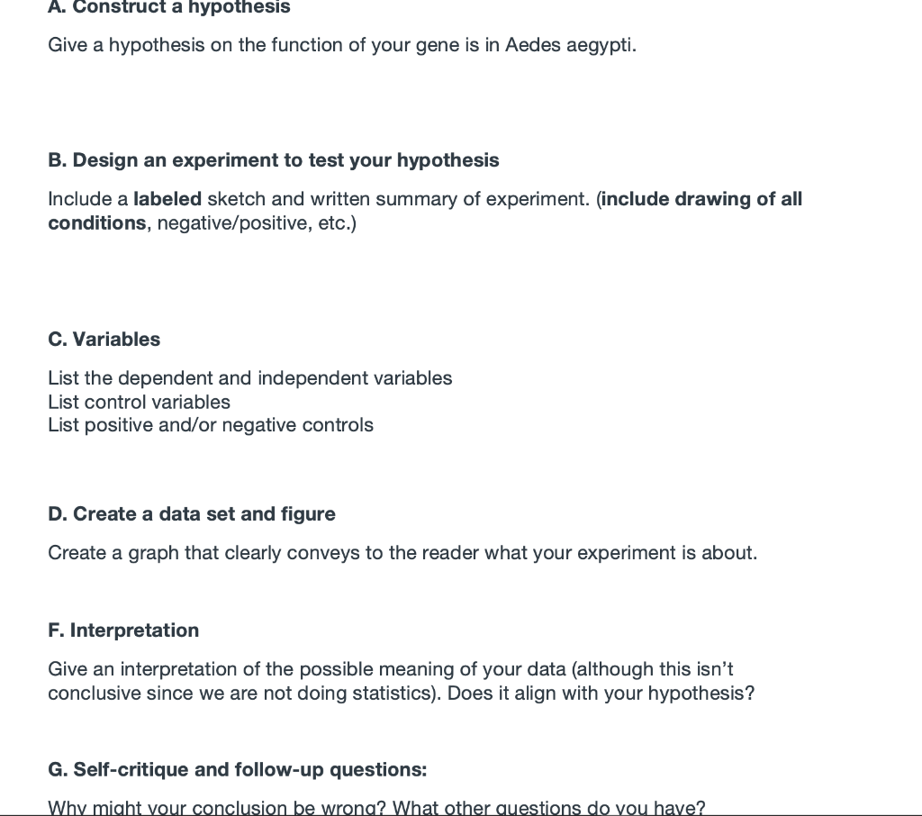 Solved A. Construct a hypothesis Give a hypothesis on the | Chegg.com