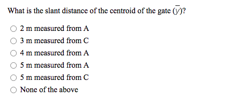 Solved C 2 m А Gate 3m by 6 m 1 Water p=1000kg/m² 6 m 1 .B | Chegg.com