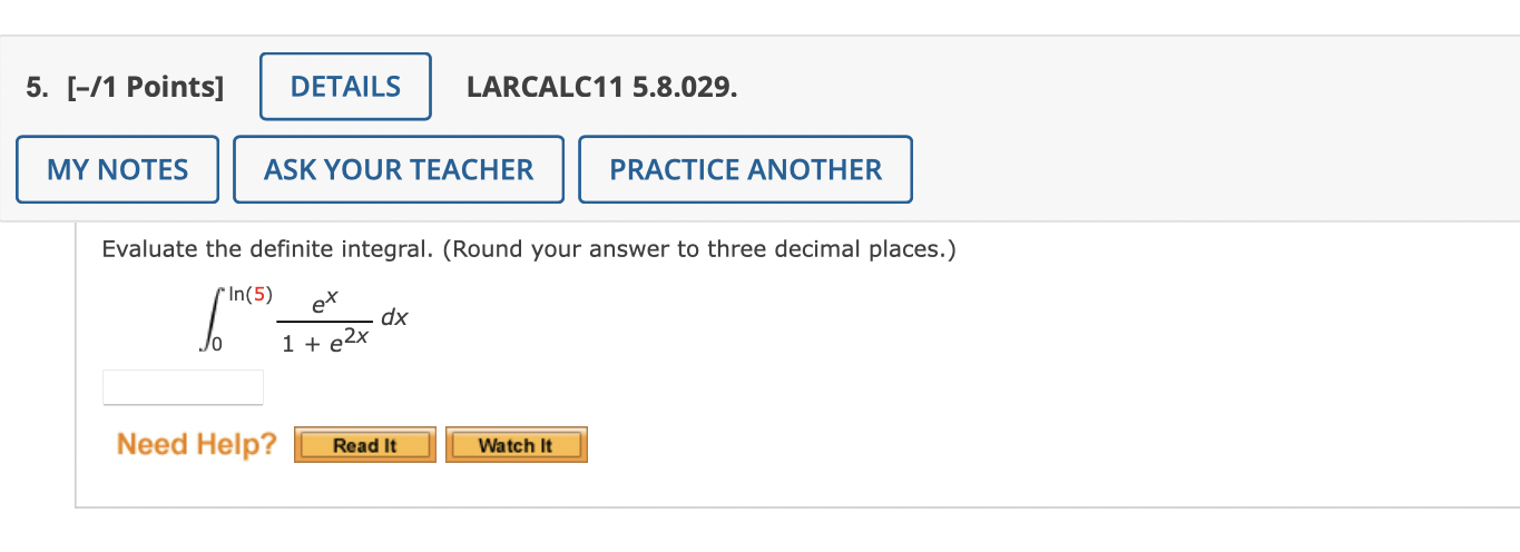 Solved Evaluate the definite integral. (Round your answer to | Chegg.com