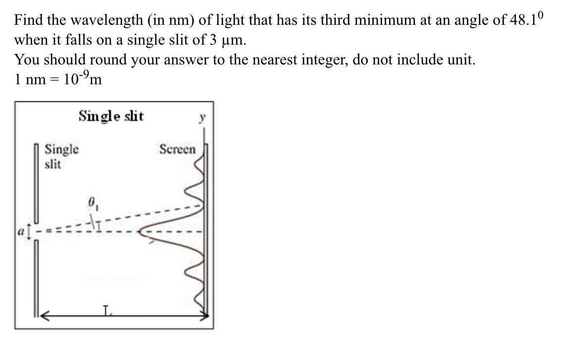 Solved Find the wavelength (in nm) of light that has its | Chegg.com