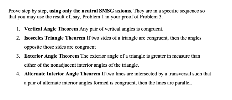 Solved Prove step by step, using only the neutral SMSG | Chegg.com