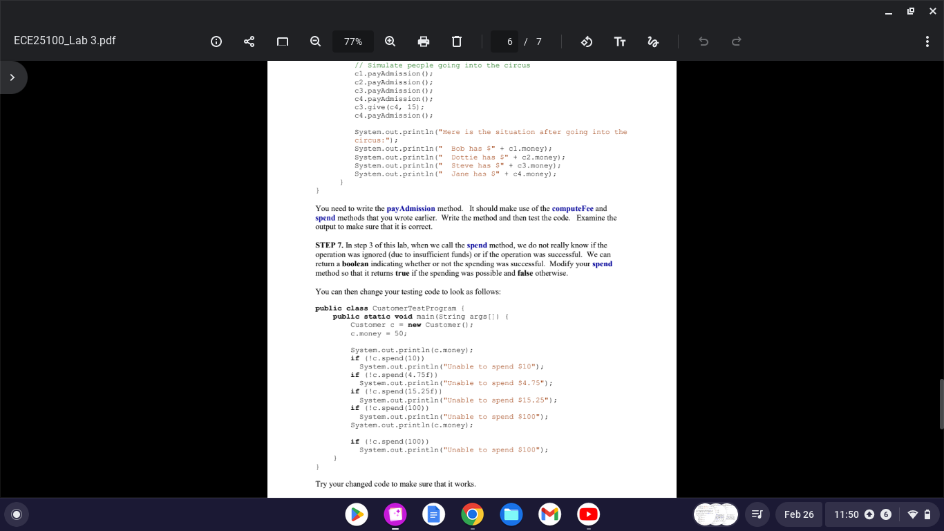 To get credit for the lab, you need to demonstrate to | Chegg.com