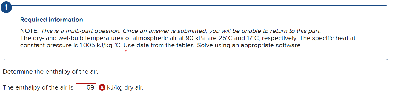 Solved Required information NOTE: This is a multi-part | Chegg.com