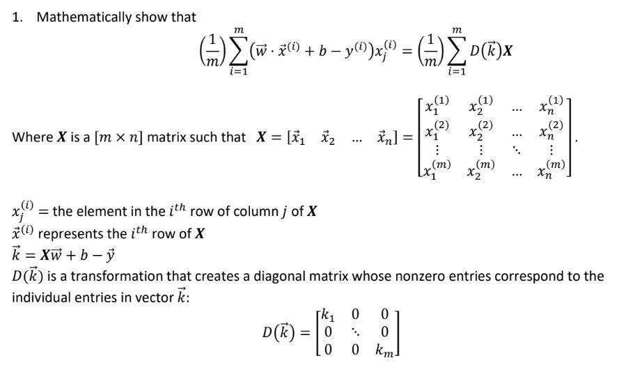 Solved 1. Mathematically show that | Chegg.com