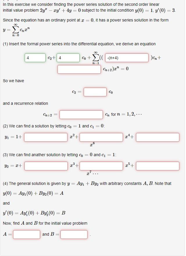 Solved In this exercise we consider finding the power series | Chegg.com