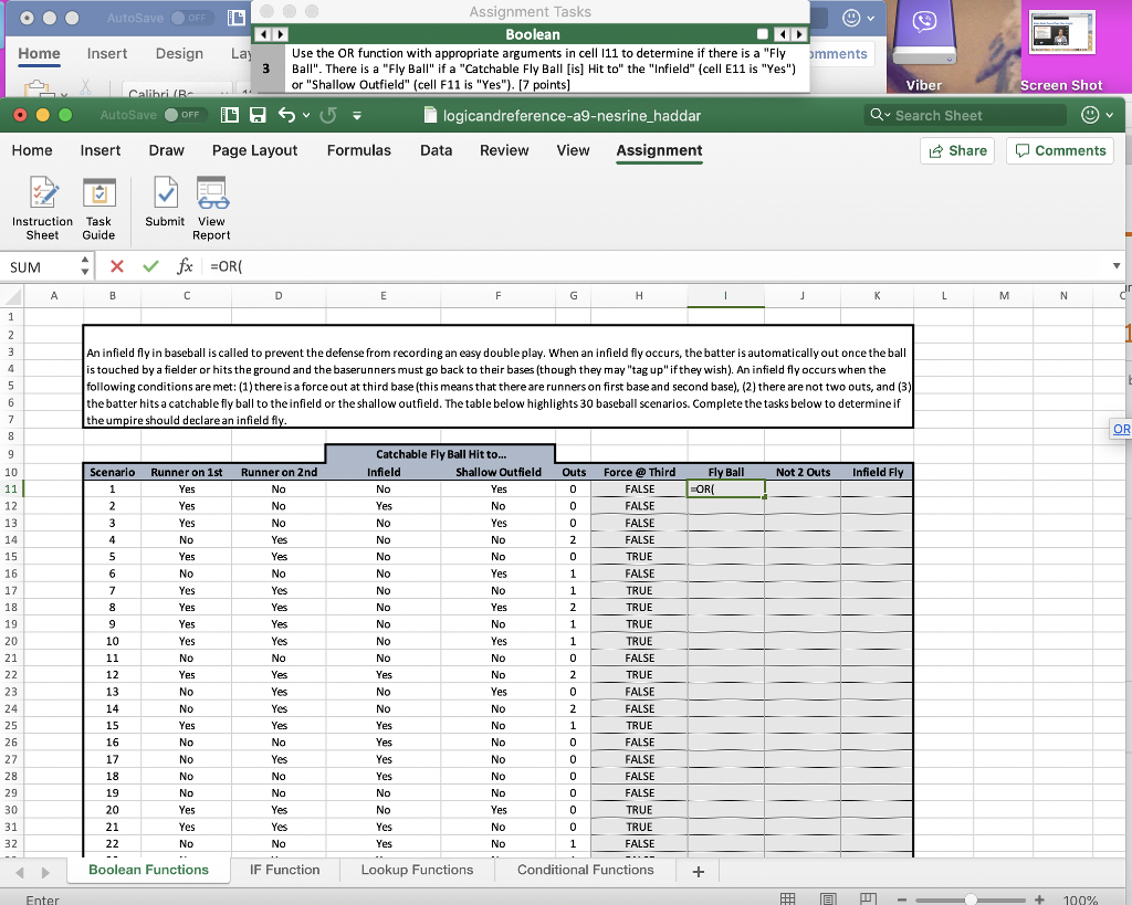 Solved 1-Use the OR function with appropriate arguments in | Chegg.com