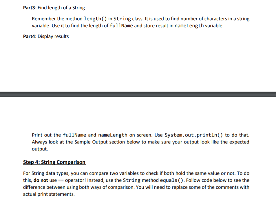 Solved Lab 2 What this Lab Is About: 1) Working on "String" | Chegg.com