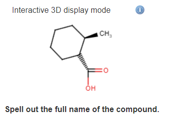 Solved Interactive 3D display mode (i) Spell out the full | Chegg.com