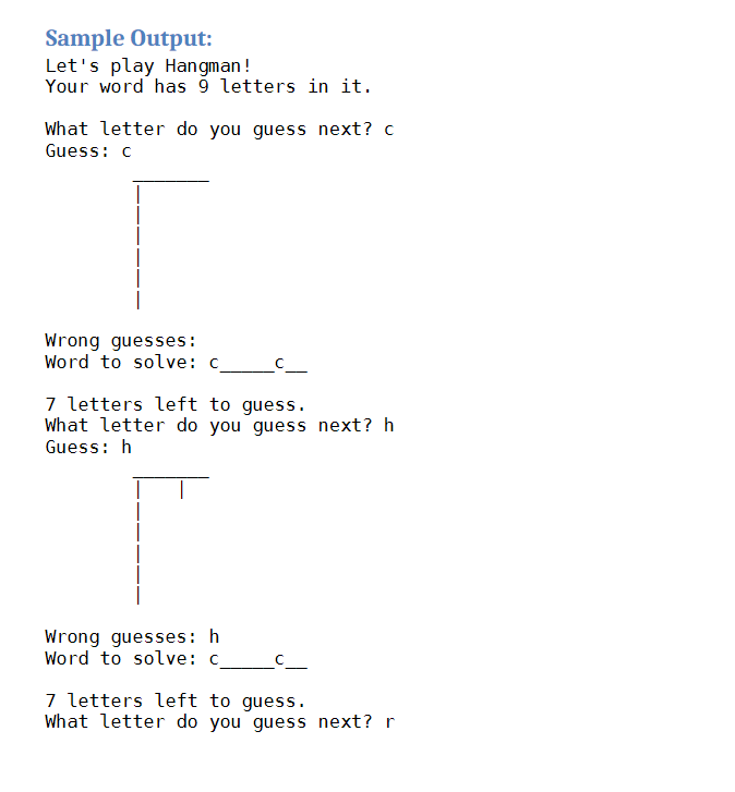 Solved Can somebody help me with this hangman game in c++ | Chegg.com