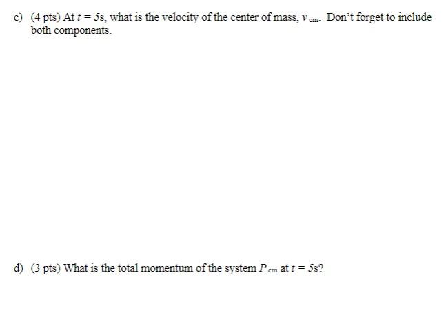 Solved (15 points) A 2 kg particle has a velocity of | Chegg.com