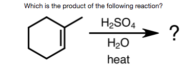 Solved Which is the product of the following reaction? H2SO4 | Chegg.com