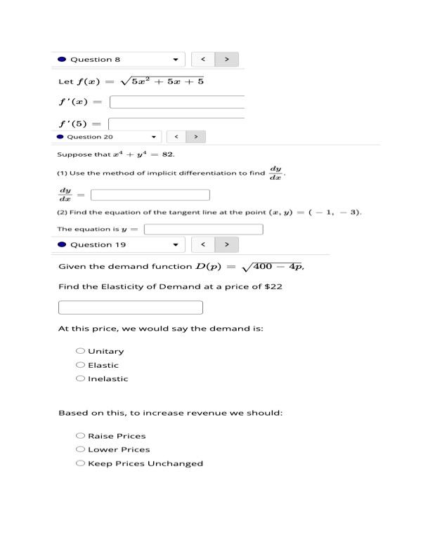 Solved Let f(x)=5x2+5x+5 f′(x)=1 f′(5)= Suppose that | Chegg.com