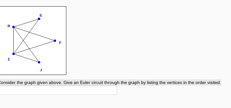 Solved onsider the graph given above. Give an Euler circuit | Chegg.com