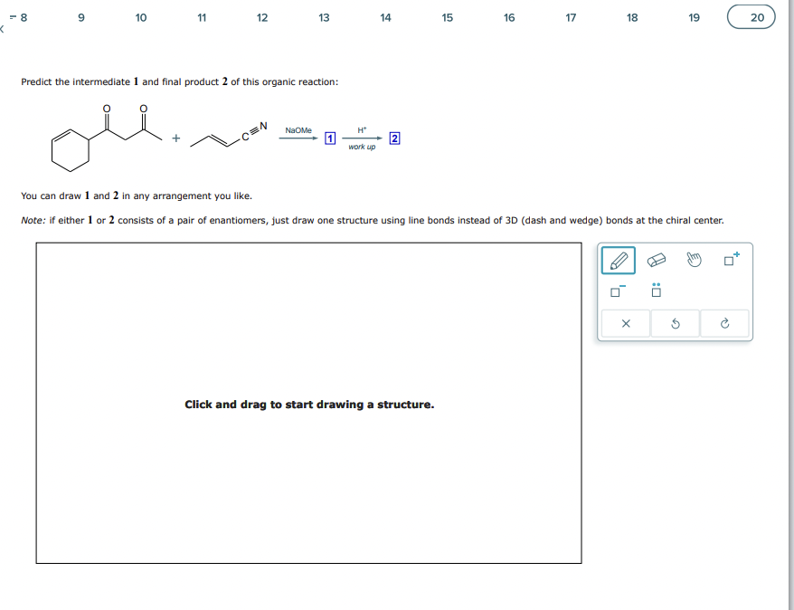 Solved Predict the intermediate 1 ﻿and final product 2 ﻿of | Chegg.com