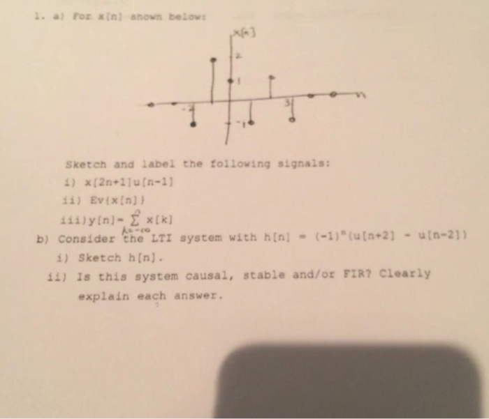 Solved a For (n1 shown below: Sketch and label the following | Chegg.com