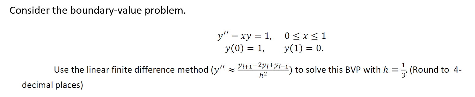 Solved Consider the boundary-value problem. | Chegg.com