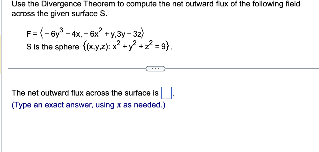 Solved Use the Divergence Theorem to compute the net outward | Chegg.com