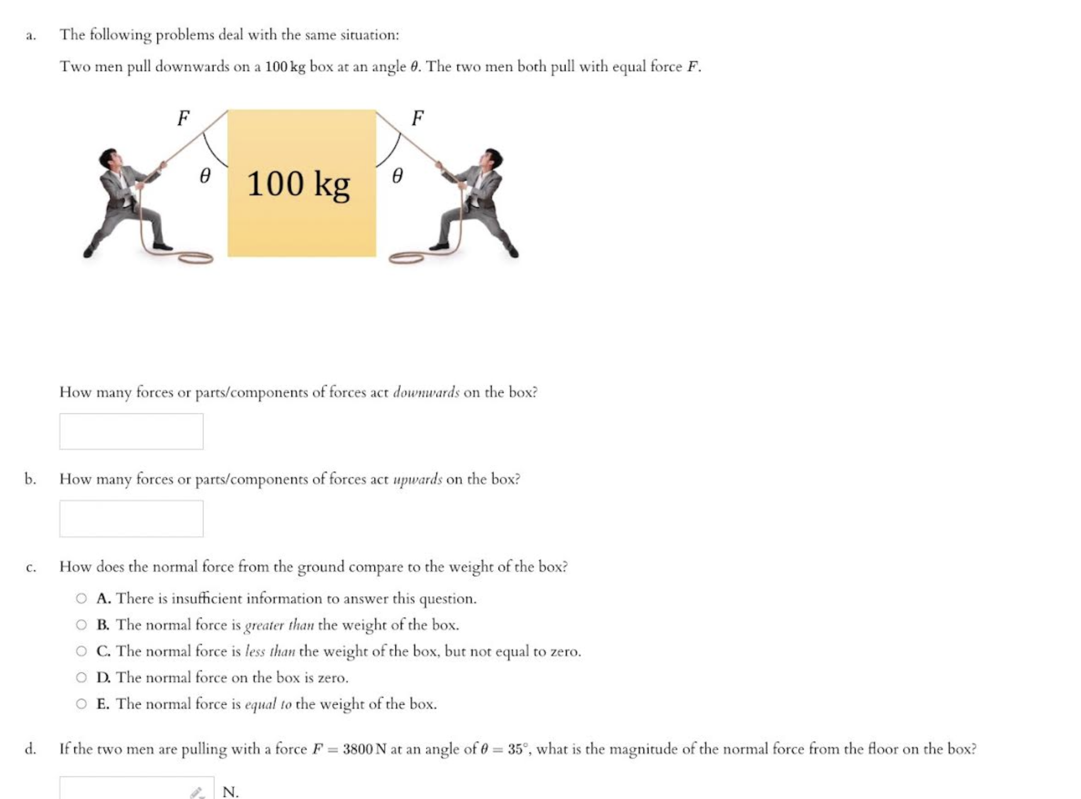 Solved a. The following problems deal with the same | Chegg.com