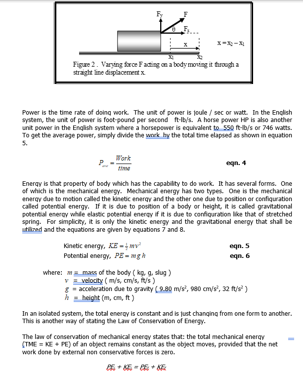 Solved Topic: Physics 1 Work and Energy (Virtual Lab | Chegg.com