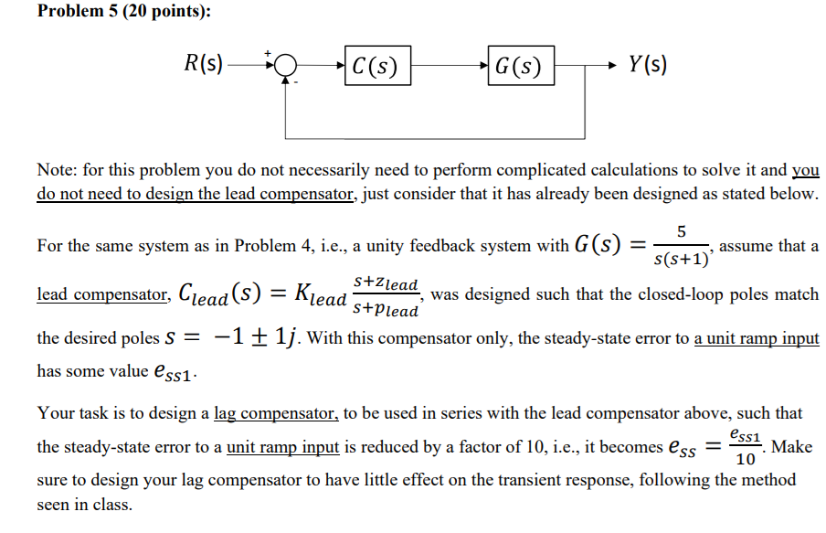 Solved Problem 5 (20 points): Note: for this problem you do | Chegg.com