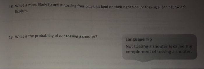 Solved sit the Pass the Pigs experiment, having the | Chegg.com