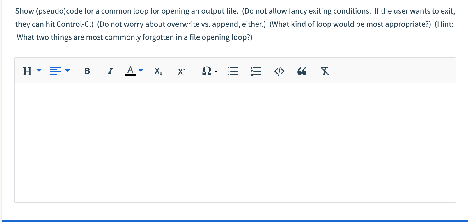 Solved Show (pseudo)code for a common loop for opening an | Chegg.com