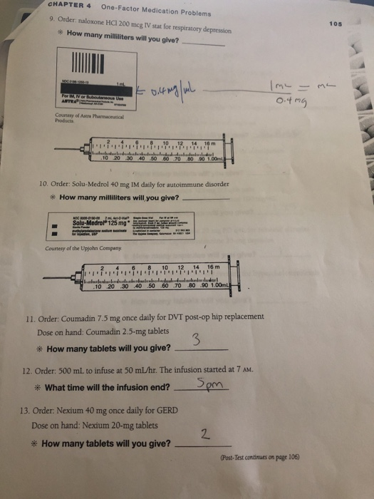 Solved CHAPTER 4 One-Factor Medication Problems 9. Order: | Chegg.com