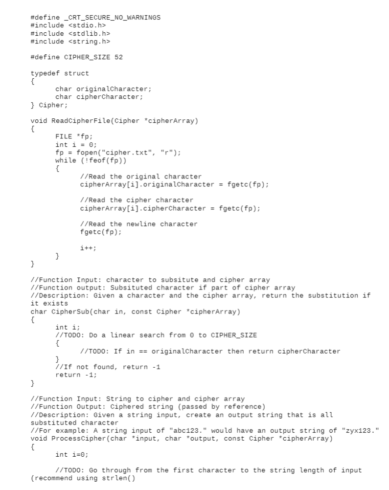 Solved For this assignment, we are going to decipher | Chegg.com