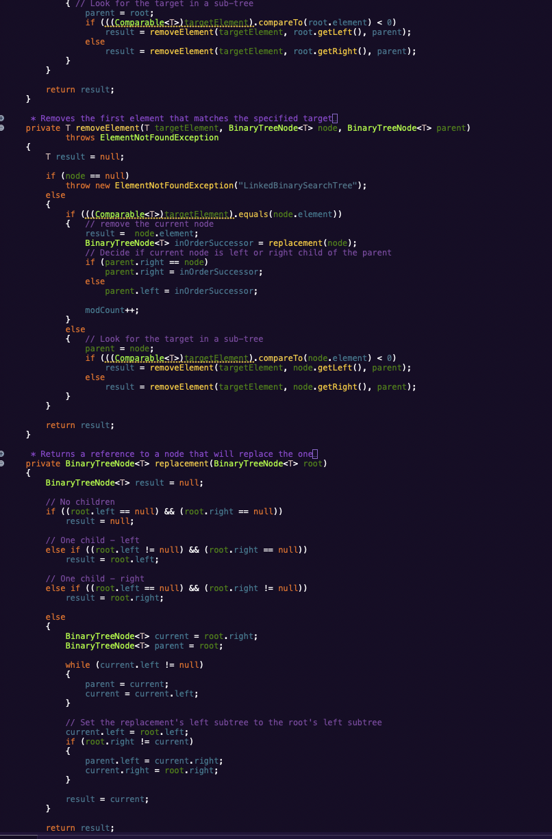 Solved Create a method called printTree() that displays | Chegg.com
