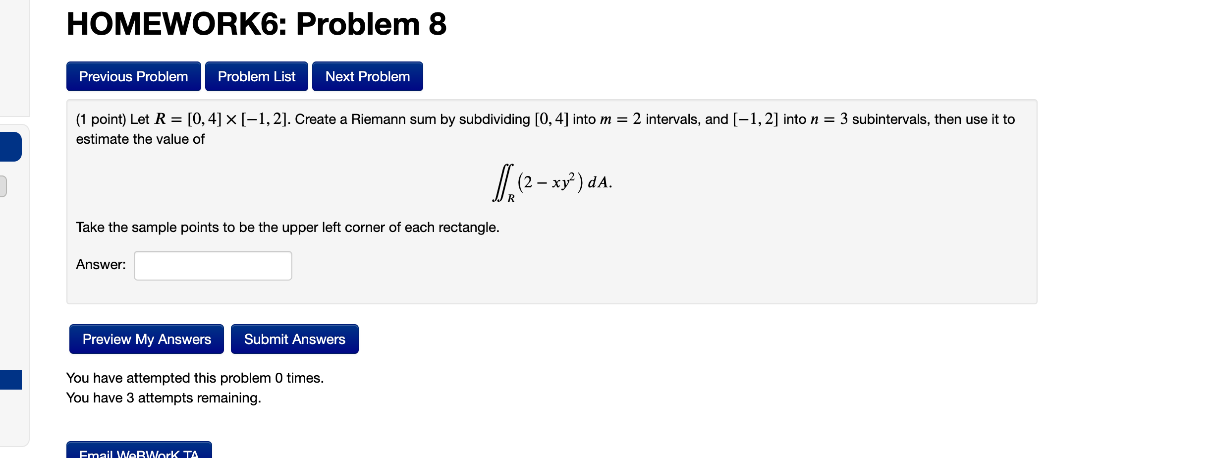 Solved HOMEWORK6: Problem 8 Previous Problem Problem List | Chegg.com Solved HOMEWORK6: Problem 8 Previous Problem Problem List | Chegg.com
