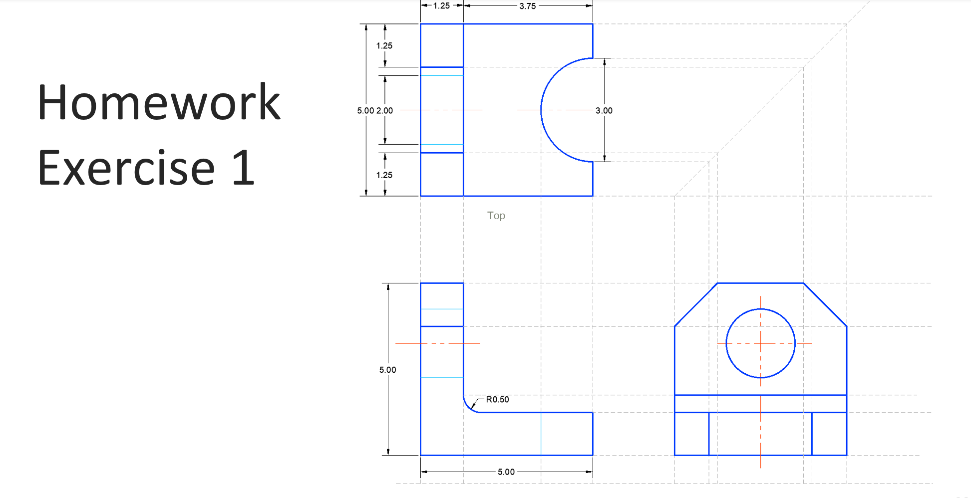 Solved Solve this 2D Isometric Projection in AutoCad (Show | Chegg.com