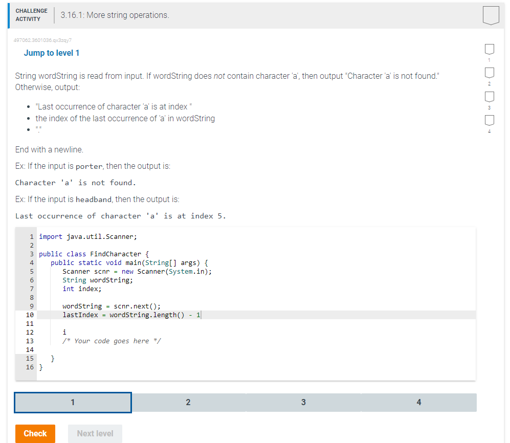 Solved 497062.3601036.qx3zqy7 Jump to level 1 String | Chegg.com