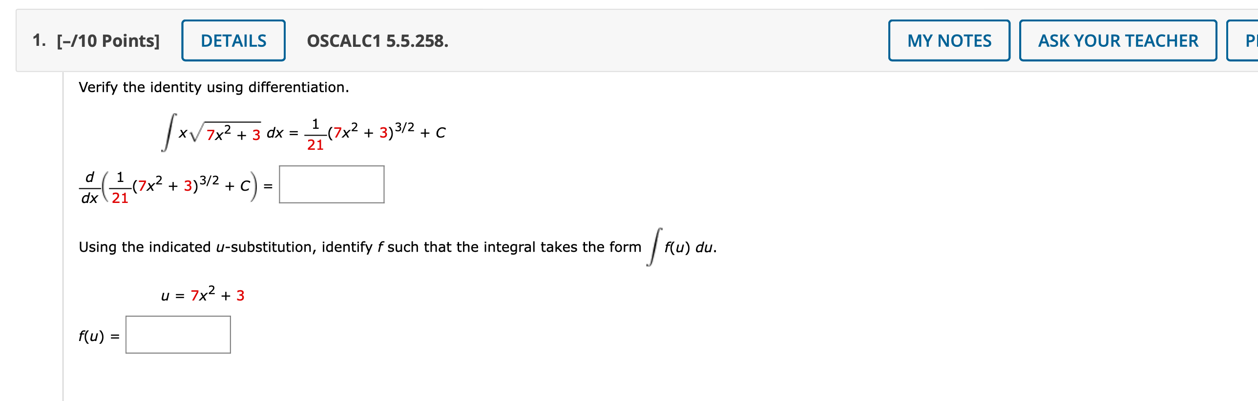 Solved Verify the identity using differentiation. | Chegg.com
