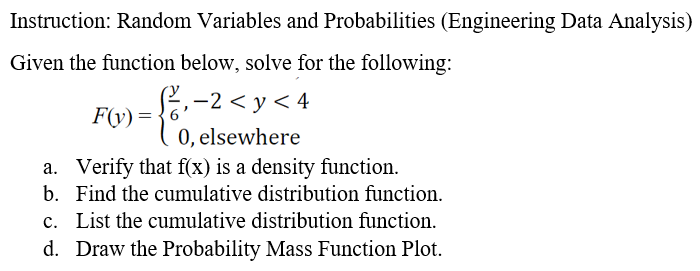 Solved Instruction: Random Variables and Probabilities | Chegg.com