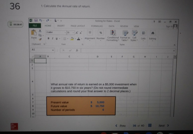 Solved: 36 1. Calculate The Annual Rate Of Return 7 X 2002... | Chegg.com