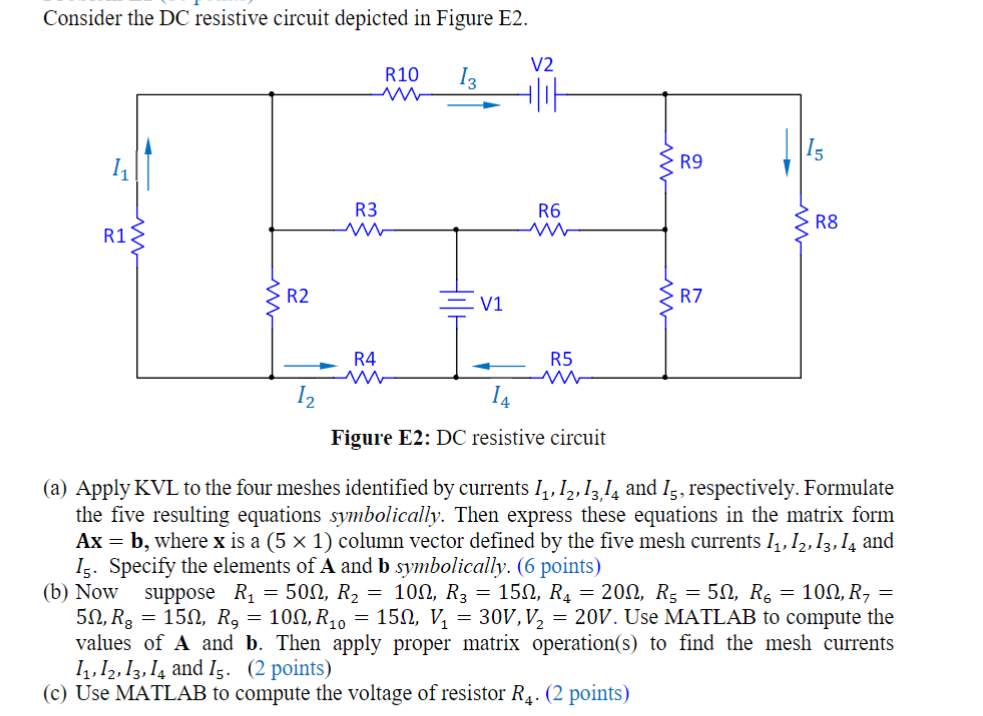Solved Consider the DC resistive circuit depicted in Figure | Chegg.com