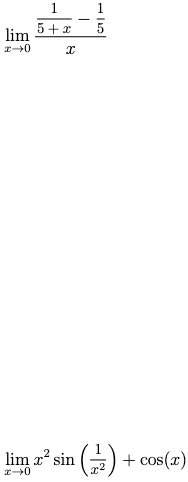 Solved 1 lim 5+ 04-1 2 lima’sin () + ) + cos(x) lim 5.14 - | Chegg.com
