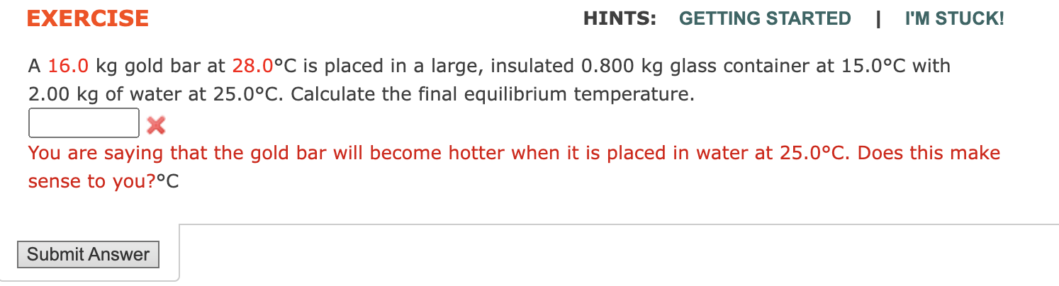 Solved EXERCISE HINTS: GETTING STARTED I I'M STUCK! A 16.0 | Chegg.com